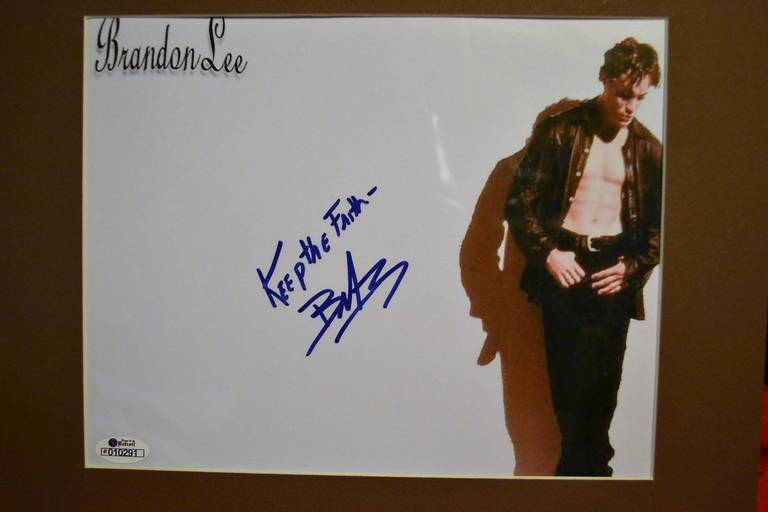 Brandon Lee Autograph Photo, Brandon Lee Sign Photo
