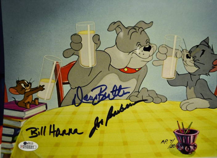Tom And Jerry Sign Animation Cell, Tom And Jerry Cell