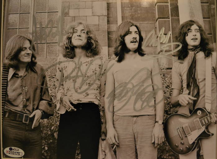 Led Zeppelin Autograph , Led Zepplin Sign Photo, Jimmy