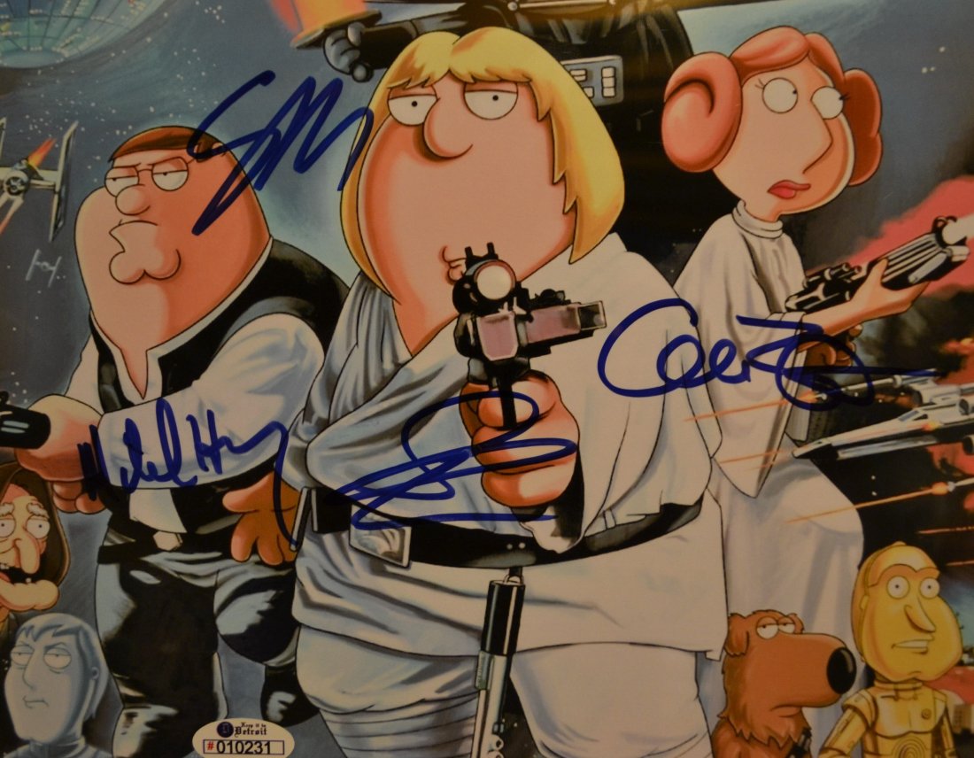 Star Wars Family Guy Sign Photo, Family Guy Autograph