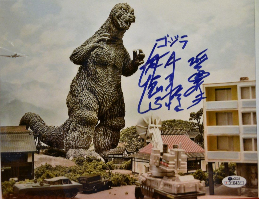 Godzilla Autograph Photo , Godzilla Sign Photo