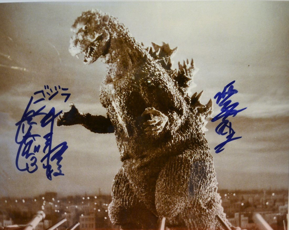 Godzilla Autograph Photo , Godzilla Sign Photo