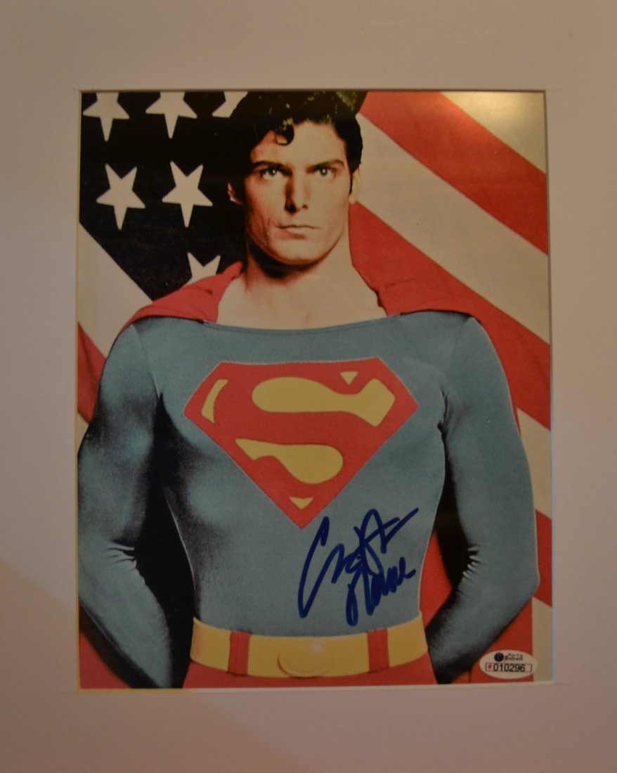 Superman Autograph , Christopher Reeve Sign Photo
