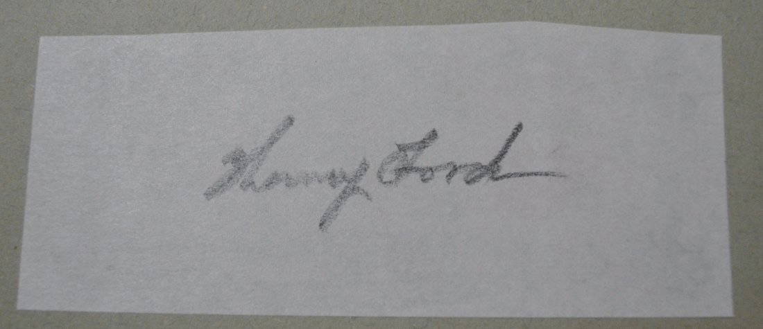 Henry Ford Autograph , Henry Ford Signature , Ford