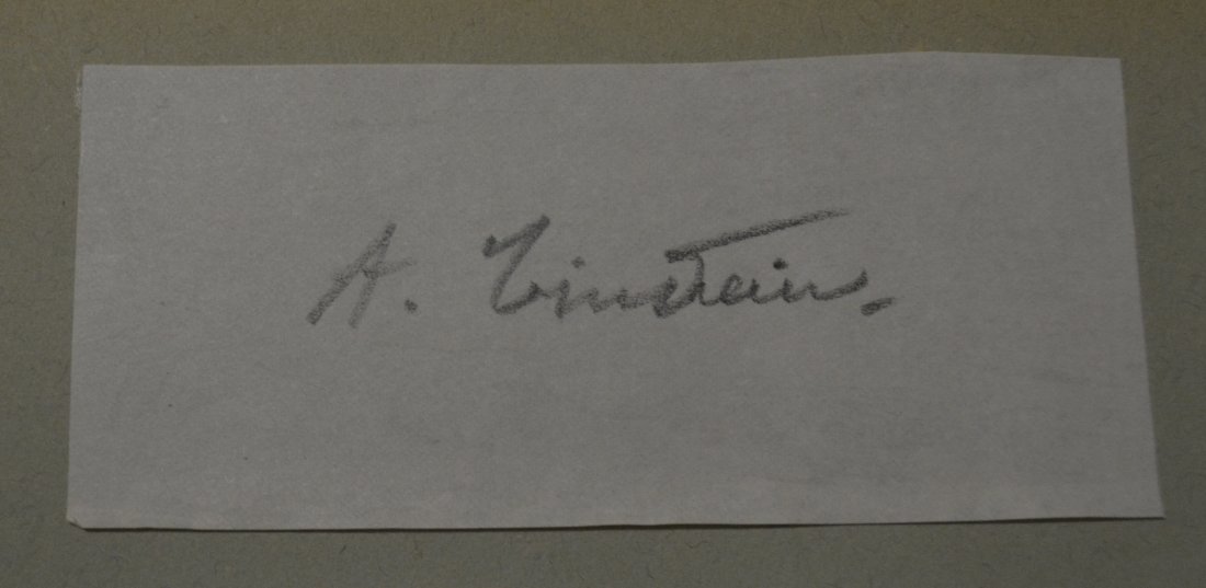 Albert Einstien Autograph , Albert Einstein Signature