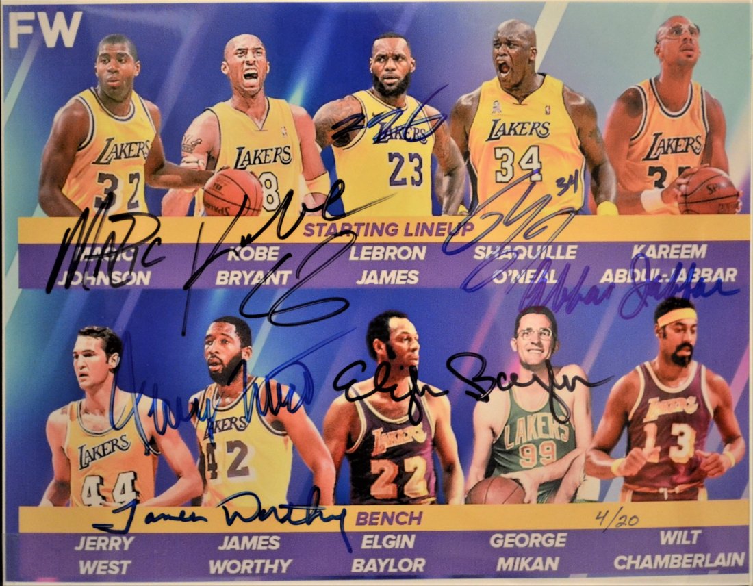 Laker Greats Autograph Photo , Kobe Bryant Sign Photo - Mar 29, 2020 ...
