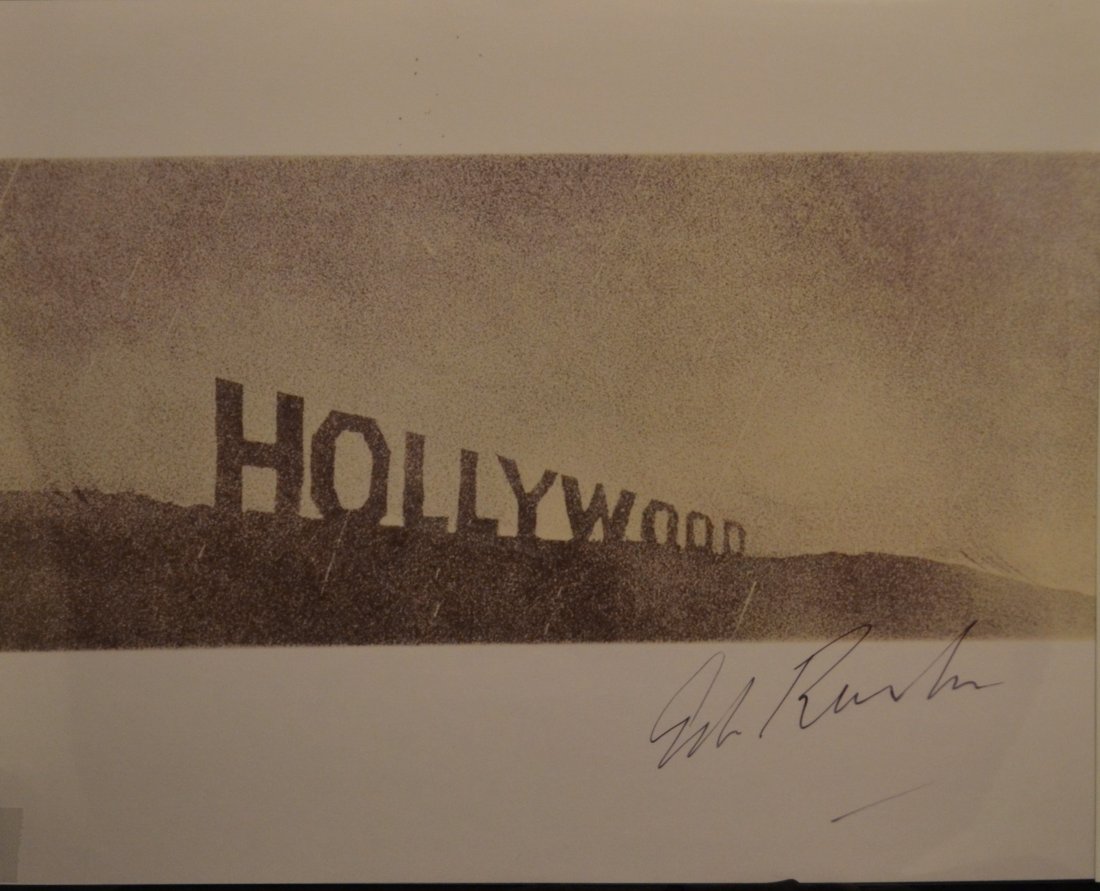Ed Ruscha Autograph Hollywood Sign Print. - Mar 29, 2020 | Keep it in ...