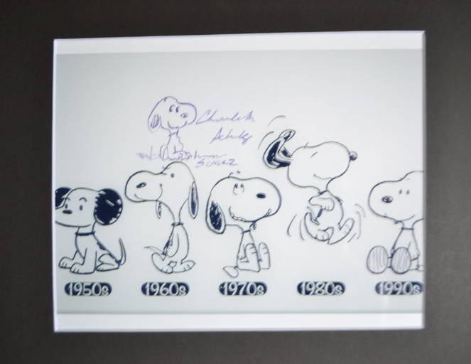 Snoopy Signed Sketch , Snoopy Signed Peanuts , Charles Schulz - Apr 10 ...