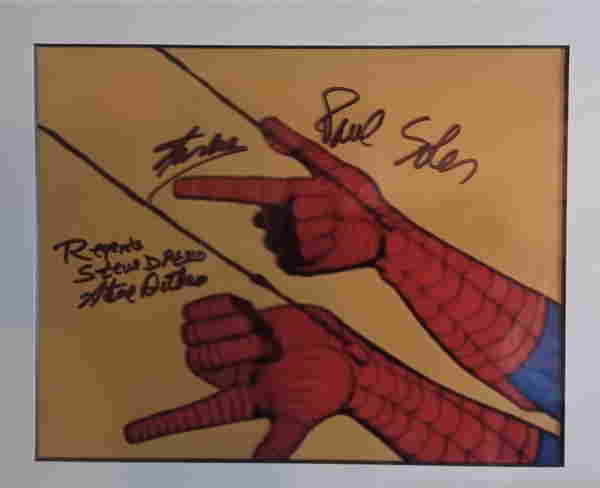 Stan Lee Autograph Spiderman , Steve Ditko Autograph Spiderman - Dec 16 ...