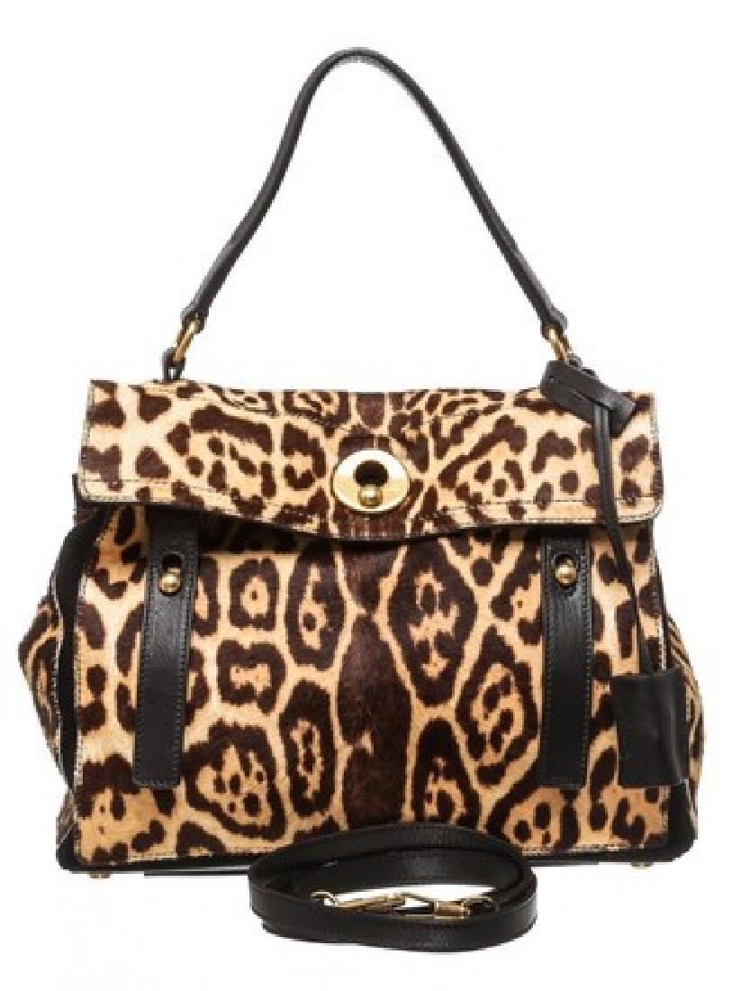 Yves St Laurent (YSL) Leopard Leather Bag
