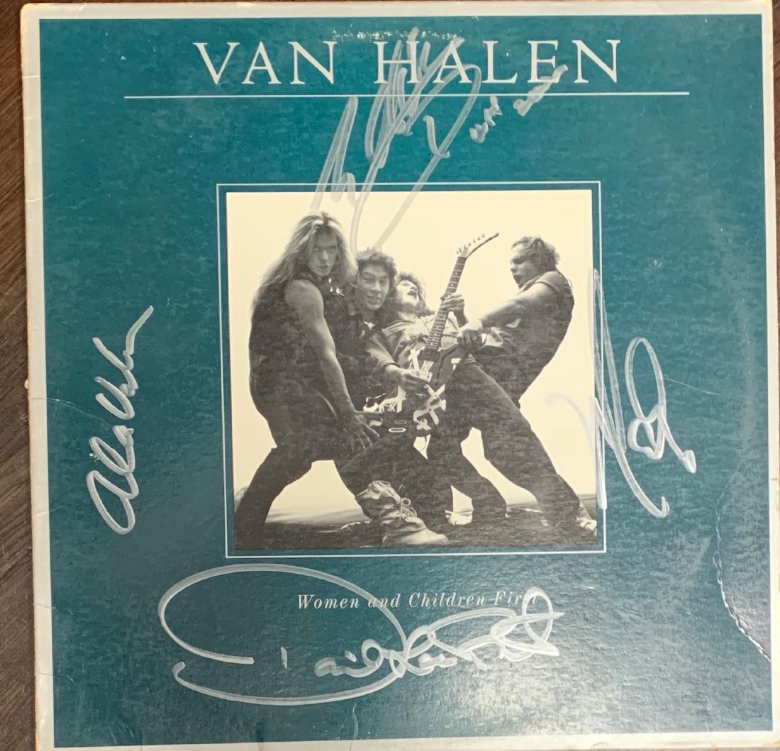 Signed Van Halen Women and Children First Album