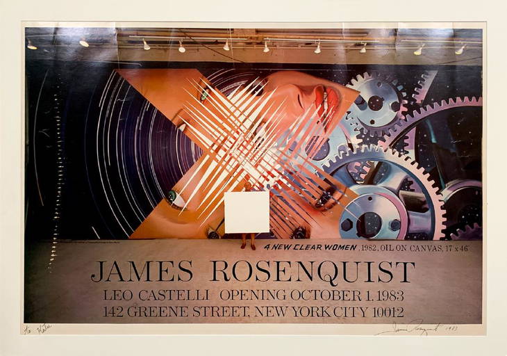 JAMES ROSENQUIST '4 New Clear Women' Exhibit poster - May 16, 2019 ...