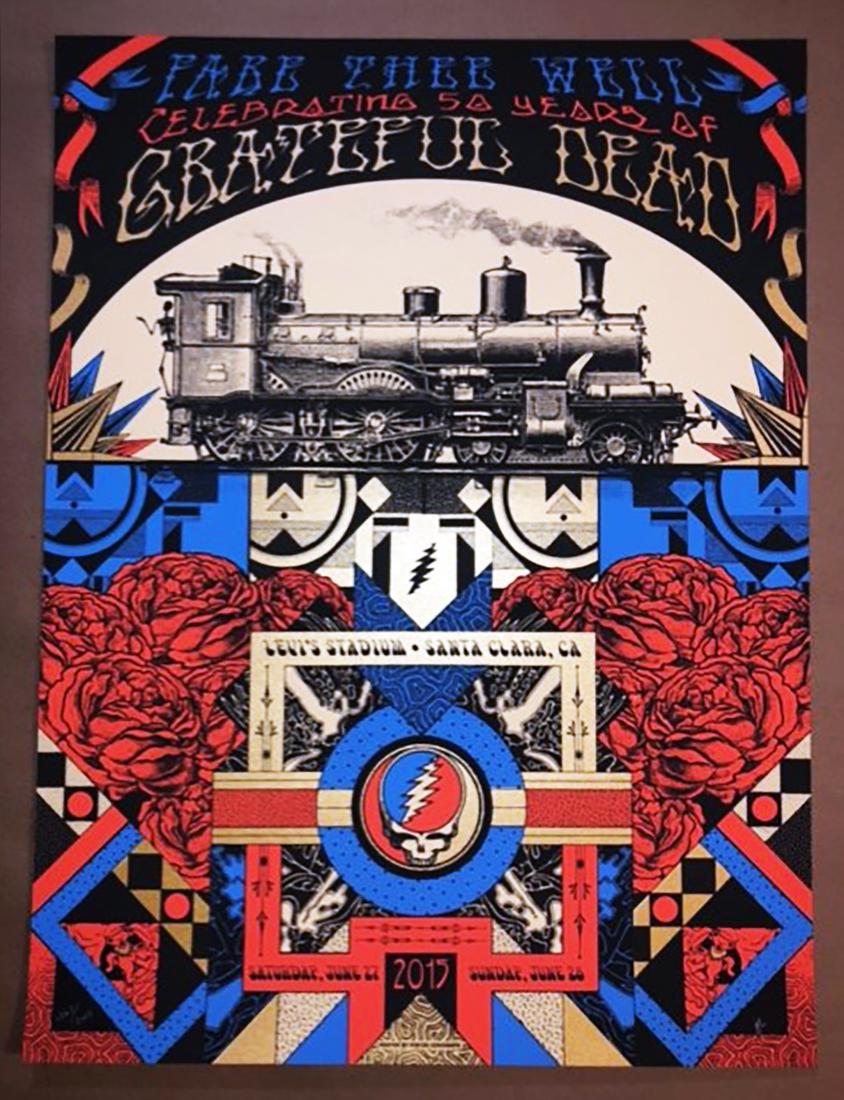 Justin Helton 'grateful Dead: Santa Clara' Screen Print