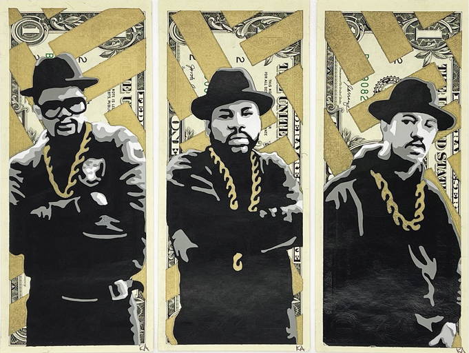 KASH ART 'Run DMC' Original HPM on Currency - Dec 02, 2022 | Signari ...