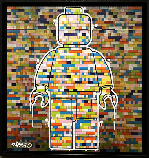 Dverso 'brick ‘m Up' Framed Original Lego Collage