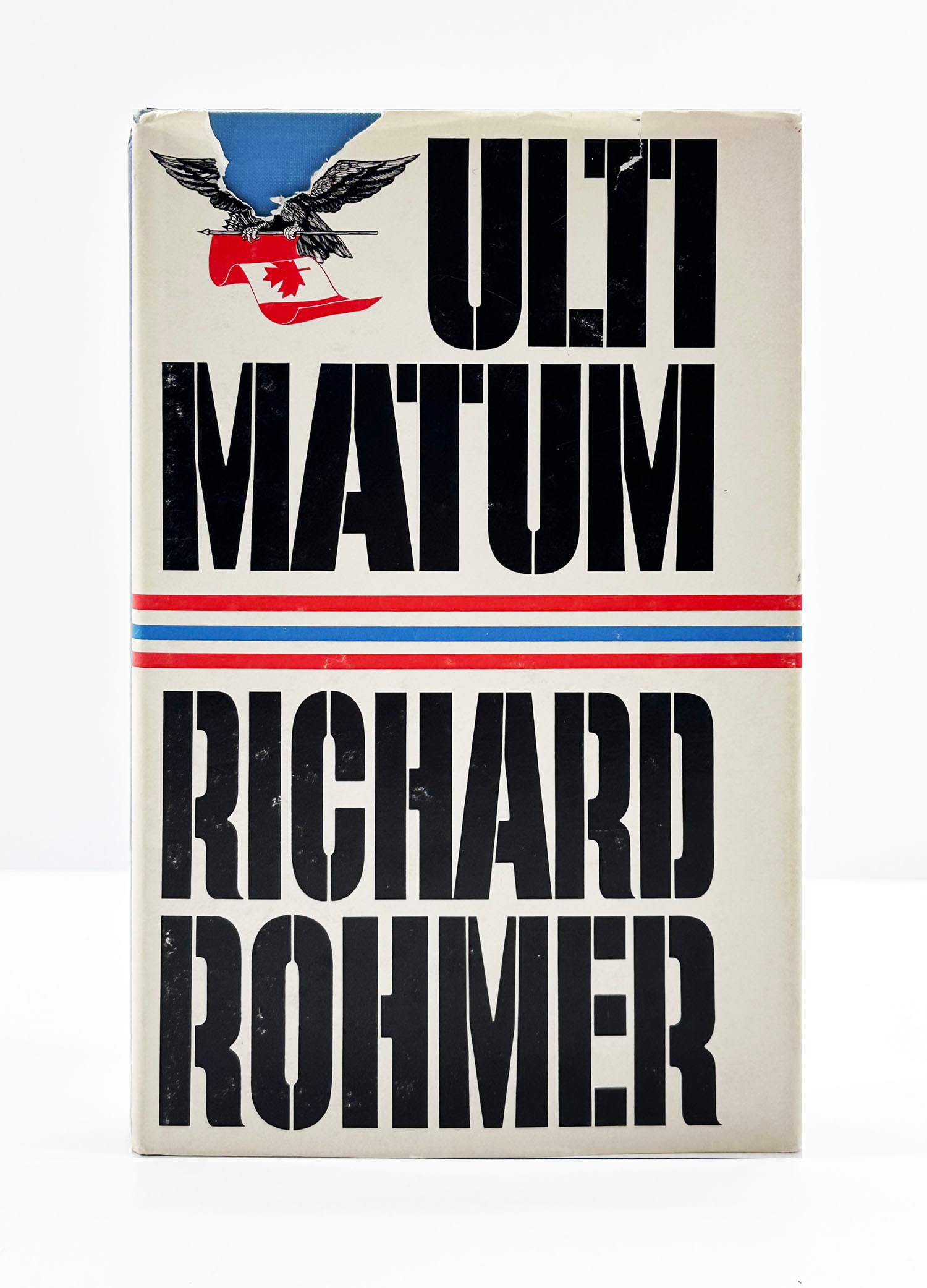 Richard Rohmer 'ultimatum' (1973) Hand-signed 1st Ed. Book Auction