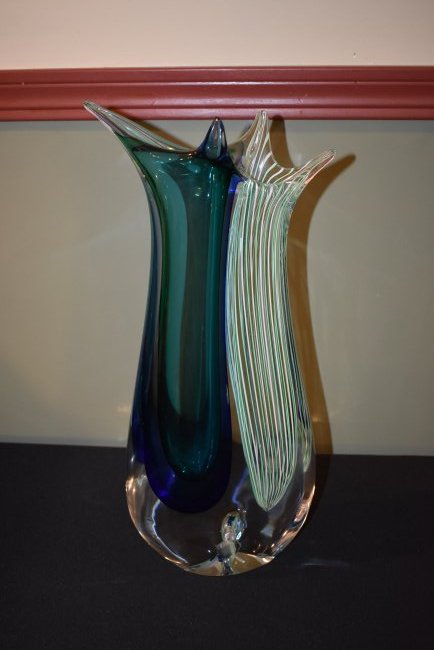 Silvano Signoretto Large Murano Glass Vase