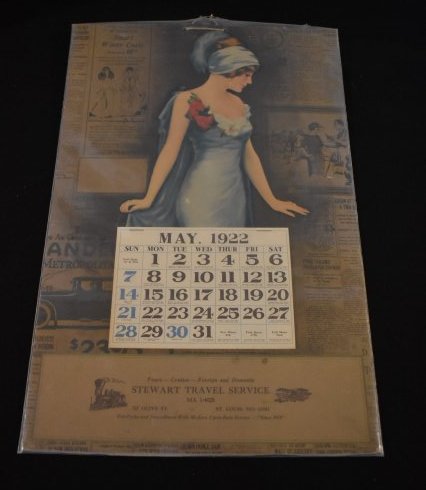 1922 Advertising Calendar