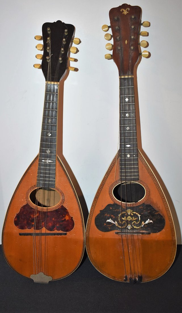 Group of 2 Vintage Bowl Back Mandolins