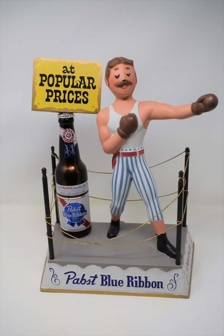 Vintage Pabst Blue Ribbon Beer Back Bar Boxer Display - Jan 01, 2020 ...