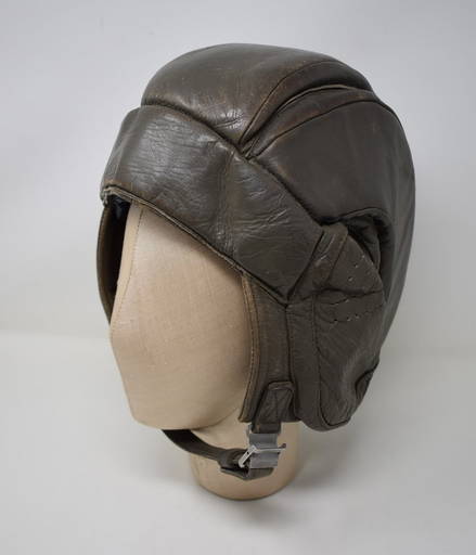 Old Leather Pilot Helmet