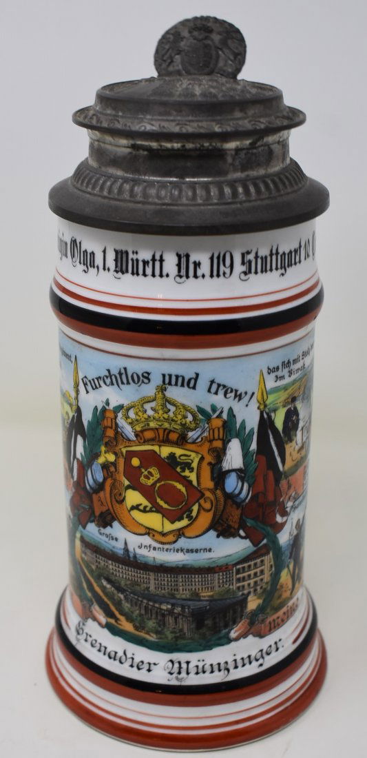 .5 Liter Regimental Beer Stein Grenadier 1907-1909 - Jan 01, 2020 ...