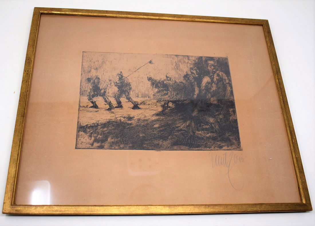 Emil Karl Zoir Swedish 1867-1936 Signed Etching - May 31, 2020 ...