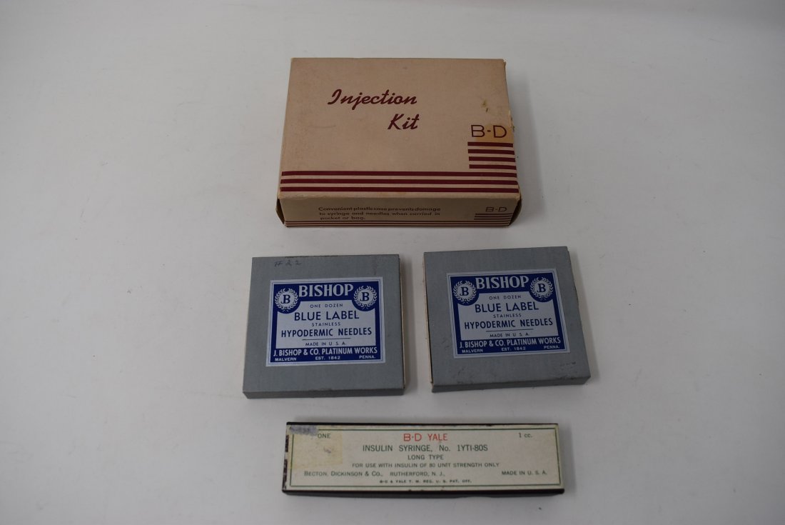 Group Of Vintage Medical Injection Kit
