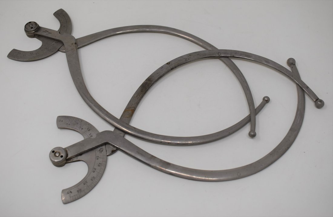 Pair Of V. Mueller & Co. Medical Devices Craniometer