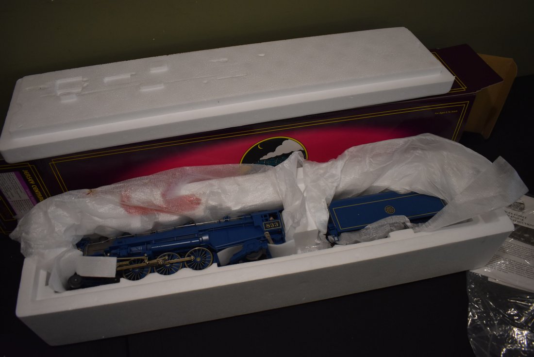 Mth 20 3028 1 Jersey Central Blue Comet Steam Engine