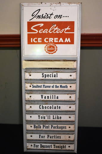 Vintage Sealtest Ice Cream Sign Toc