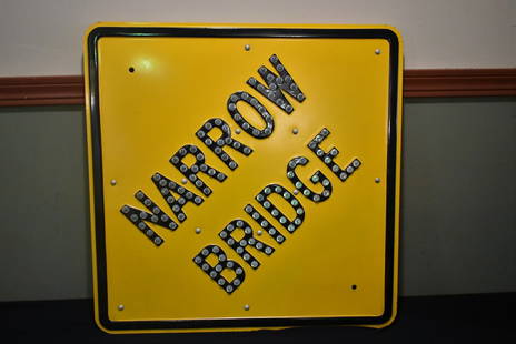 Narrow Bridge Sign