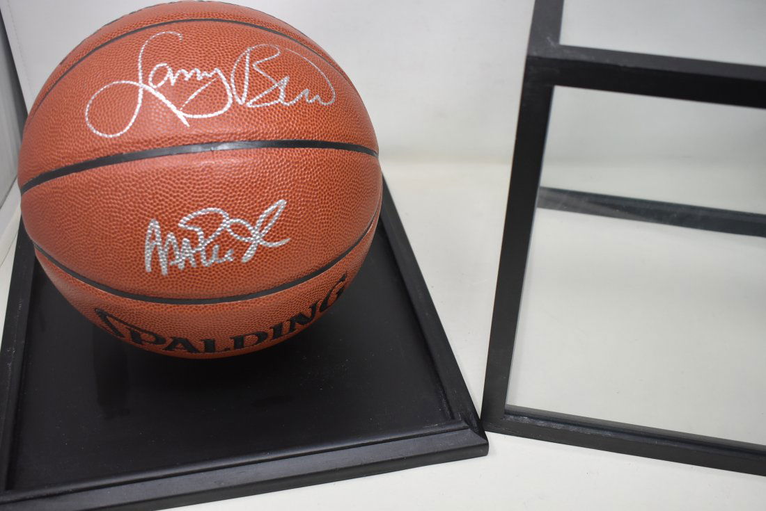 Larry Bird & Magic Johnson Autographed Basketball Auction