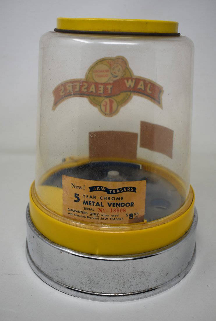 Vintage Jaw Teasers 1 Cent Gumball Machine Auction