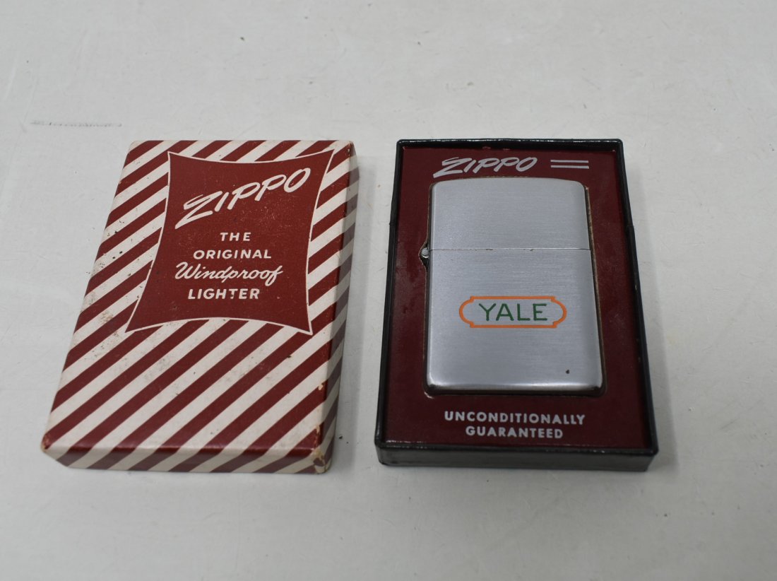 1953 Zippo Yale Lighter In Original Box Auction