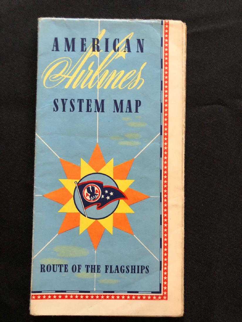 American Airlines System Map Route Of The Flagships 194