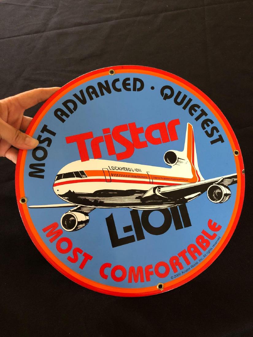 TriStar L-1011 Metal Collectors Sign