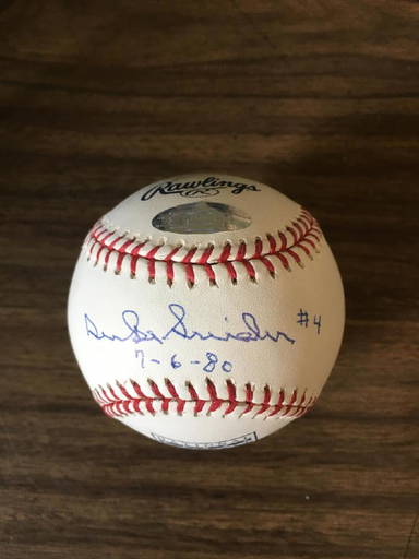 Duke Snider Single Signed Hall Of Fame Baseball