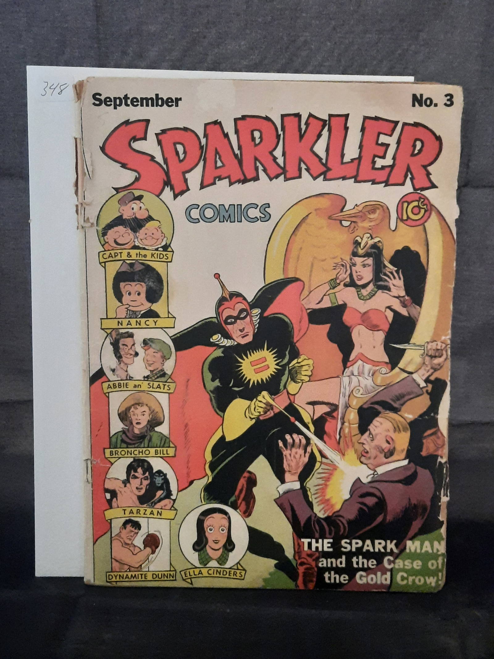 Sparkler Comics #3, 1942 , Golden Age , Sparkman Cover, Rare, Early ...