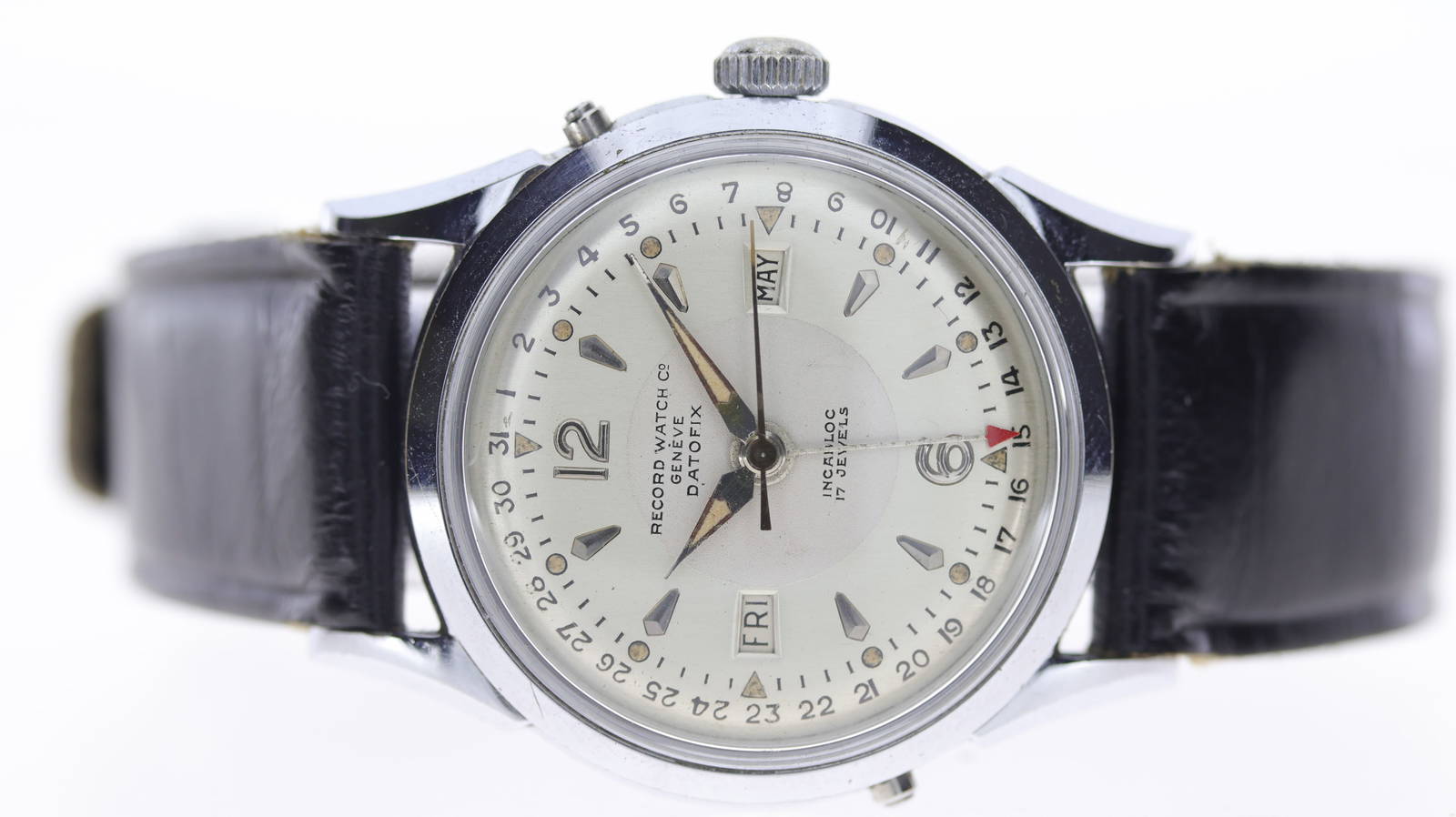 Vintage Record Datofix Triple Calendar Manual Wind Circa 1950's - Jul ...