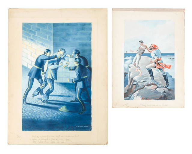 Original Illustration Art By J. Malcom Milne