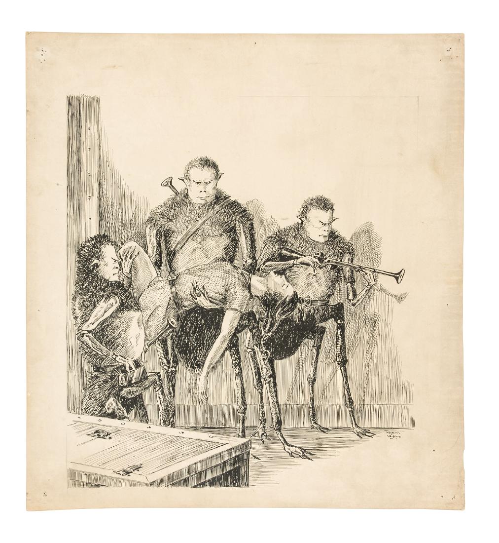 Sci-fi art by Jayem Wilcox 1933 Kaldar World of Antares