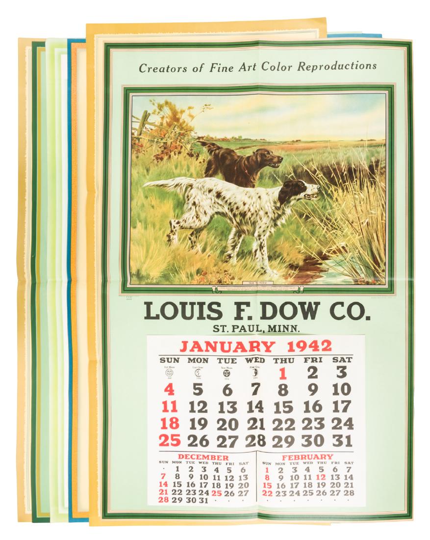7 large advertising posters for Louis F. Dow