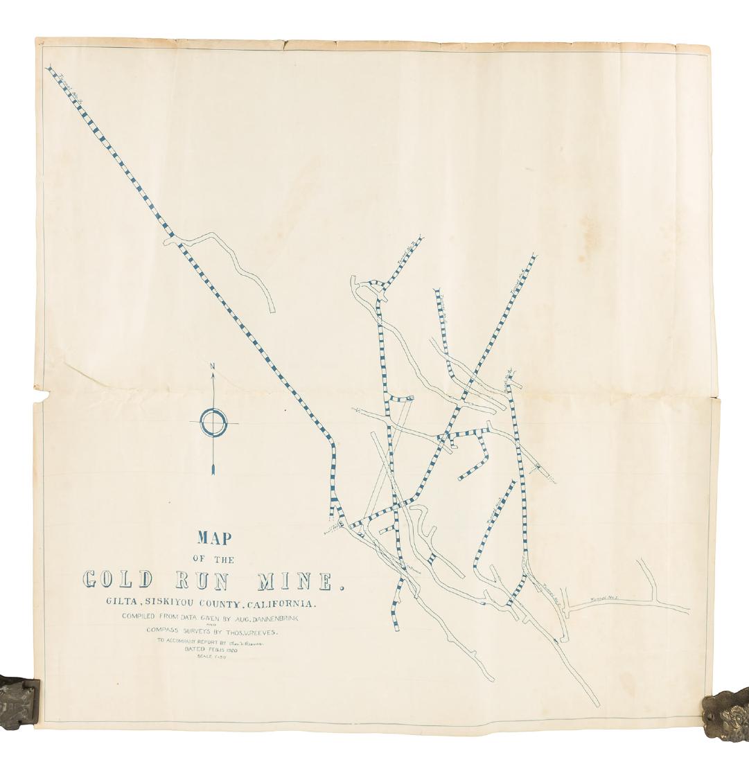 Map of Gold Run Mine, Siskiyou County 1920 - Sep 21, 2017 | PBA ...