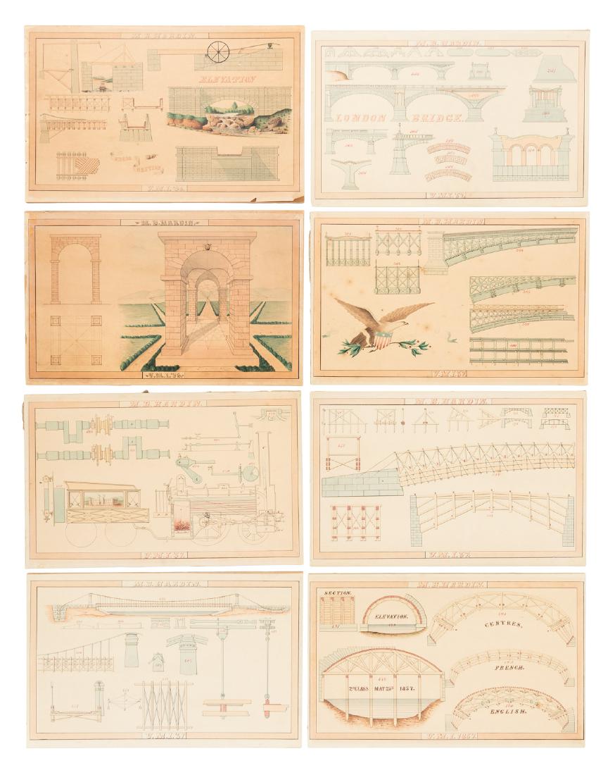 Architectural drawings by VMI student 1856-7