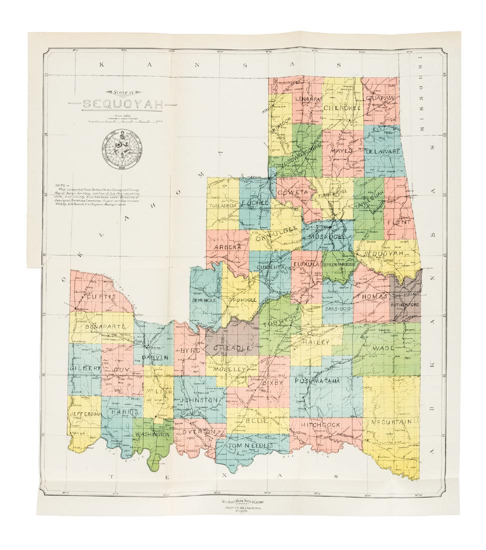 Map of the Proposed State of Sequoyah