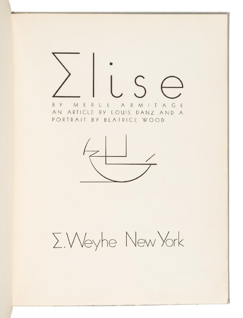 Elise by Merle Armitage with original lithographs 1/200