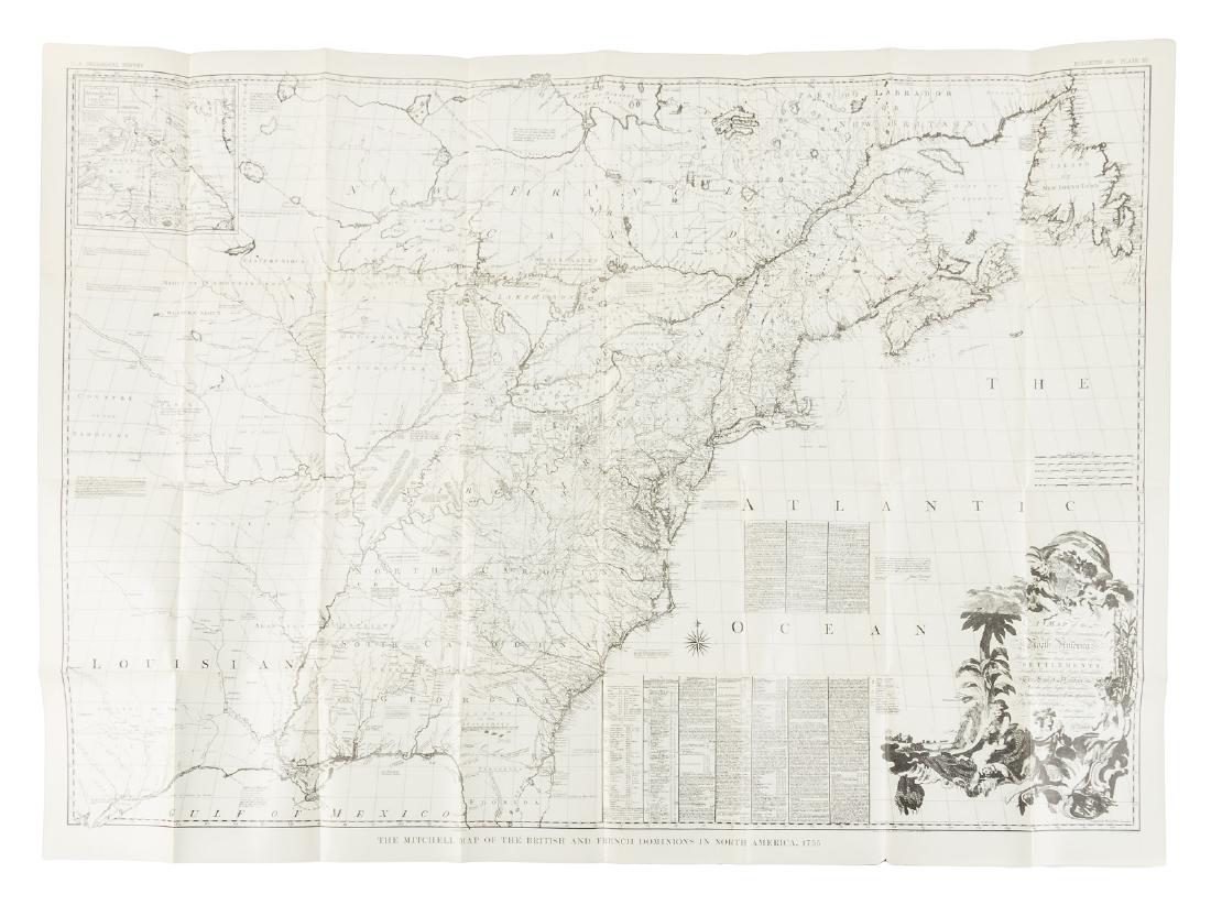 Facsimile of Mitchell's 1755 map of North America