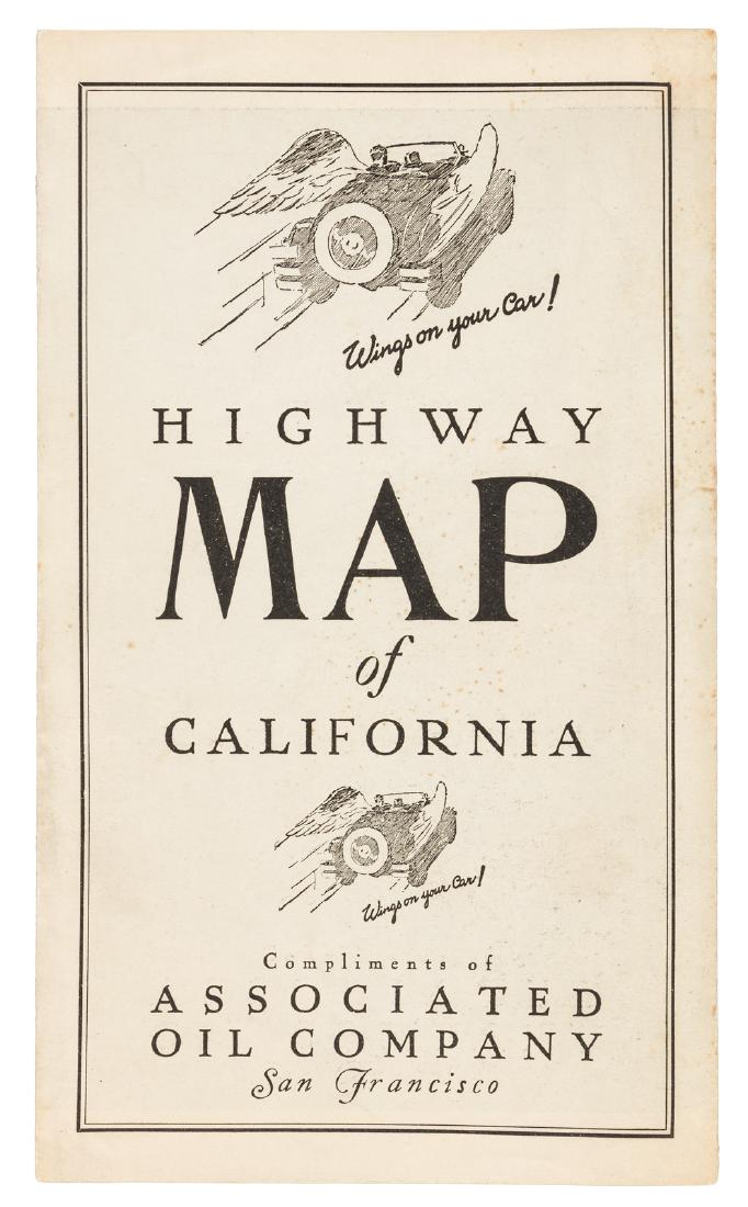 Highway Map of California 1920