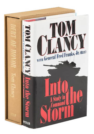 Two Signed First Editions By Tom Clancy